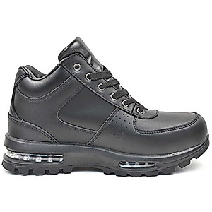 LABO Men's Black Hiking Leather Boot Air Heel 5712 10