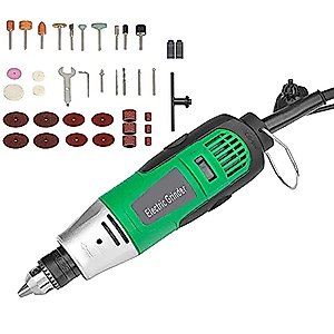 VOTOER 260W Rotary Tool Power Die Electric Multi-function Grinder Carver Set, Stepless Variable Speed Adjustment, 31000RPM, Lightweight
