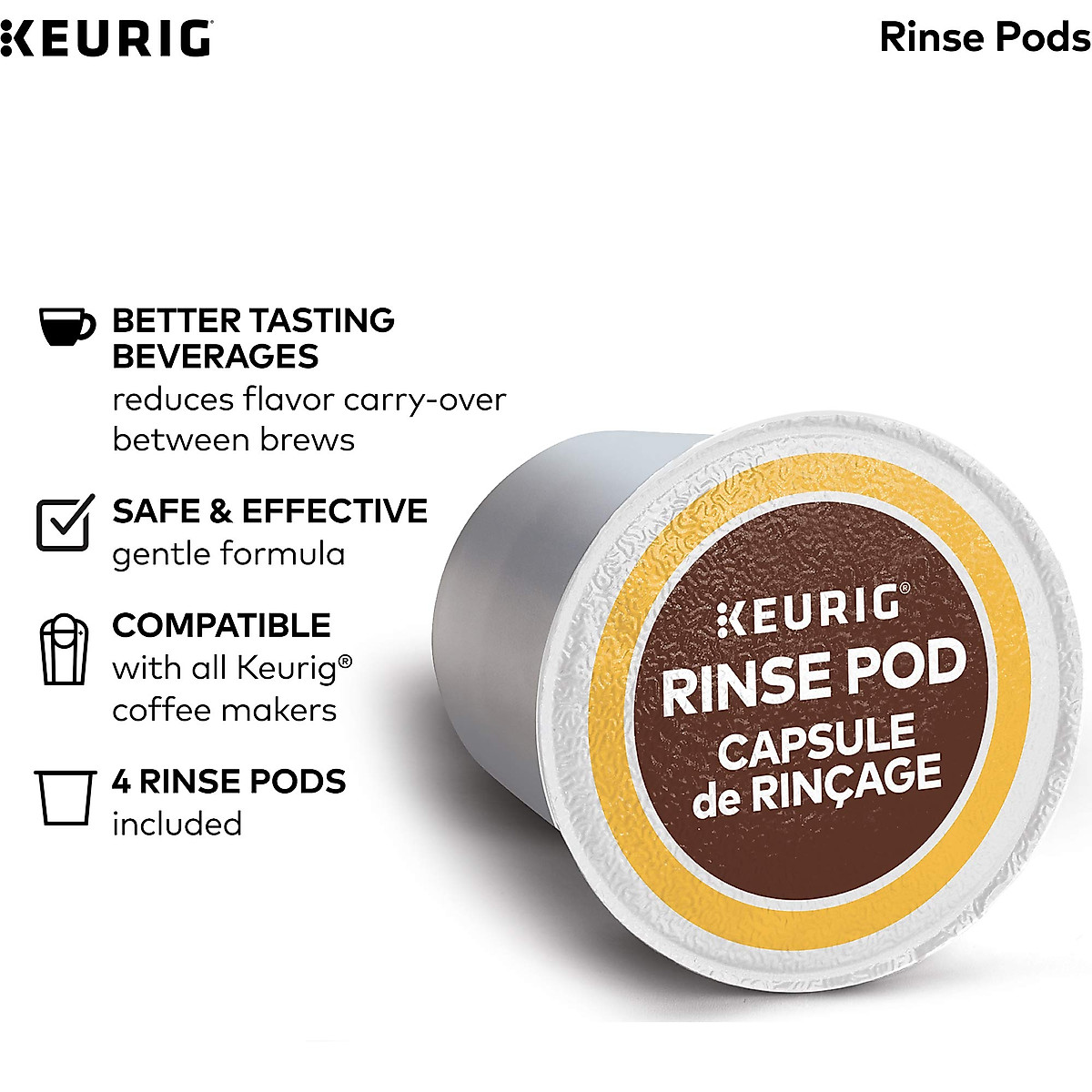 Keurig K-Mini Single Serve K-Cup Pod Coffee Maker, Poppy Red & 3-Month Brewer Maintenance Kit Includes Descaling Solution, Water Filter Cartridges & Rinse Pods, 7 Count