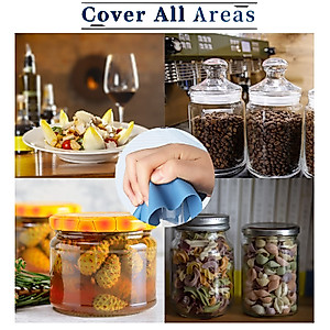 4pcs Jar Opener Gripper Pad, Multifunctional Rubber Jar Opener Kitchen Coaster for Elderly Suffering from Arthritis Children Women Weak Hands(Blue, Green)