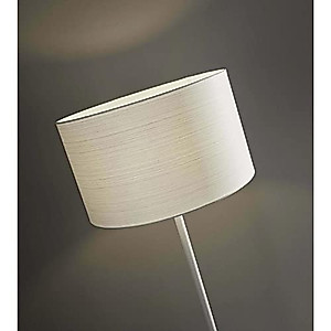 Oslo Matte White Metal Floor Lamp