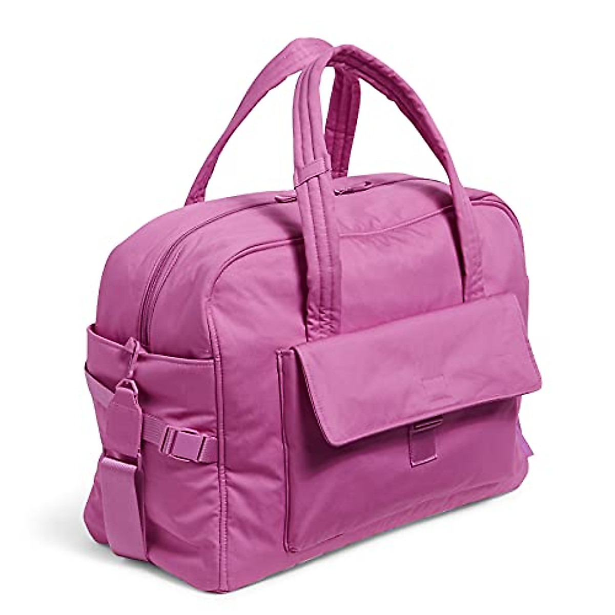 Vera Bradley Women's Cotton Utility Travel Bag, Rich Orchid - Recycled Cotton, One Size