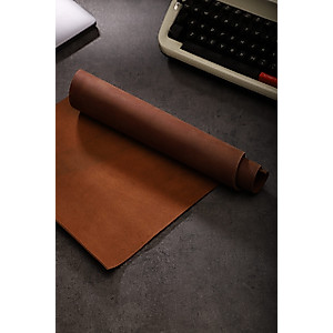 Genuine Leather Sheets for Leather Crafts - Full Grain Buffalo Leather Squares- Great for Jewelry, Leather Wallets, Cricut, Arts & Crafts – Includes 3 Sheets (12x12")+ Leather Cord (36")