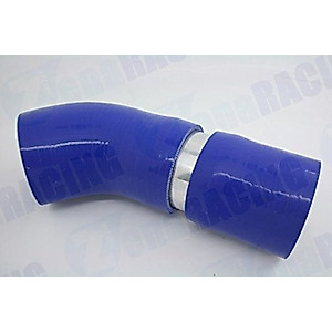 Autobahn88 Aluminum Alloy Hose Joiner Pipe, OD= 2.36" (60mm), L 3" (76mm), Glossy Polished, Includes 2 G-Clamps