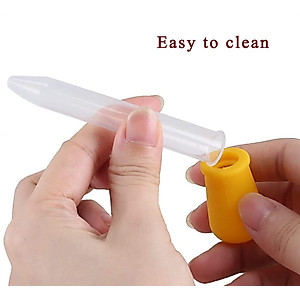 vaoruteng 8 Pack Liquid Droppers Silicone 5ml Clear Liquid Medicine Eye Dropper with Bulb Tip for Kids Candy Mold