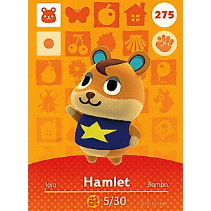 Nintendo Animal Crossing Happy Home Designer Amiibo Card Hamlet 275/300 USA Version