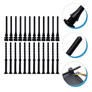 24 Pcs Fan Shock-absorbing Rubber Nail Computer Case Fan Screws Cooler Fan Screws Computer Anti-noise Screws Silicone Rubber Screw Computer Case Anti-seismic Screws