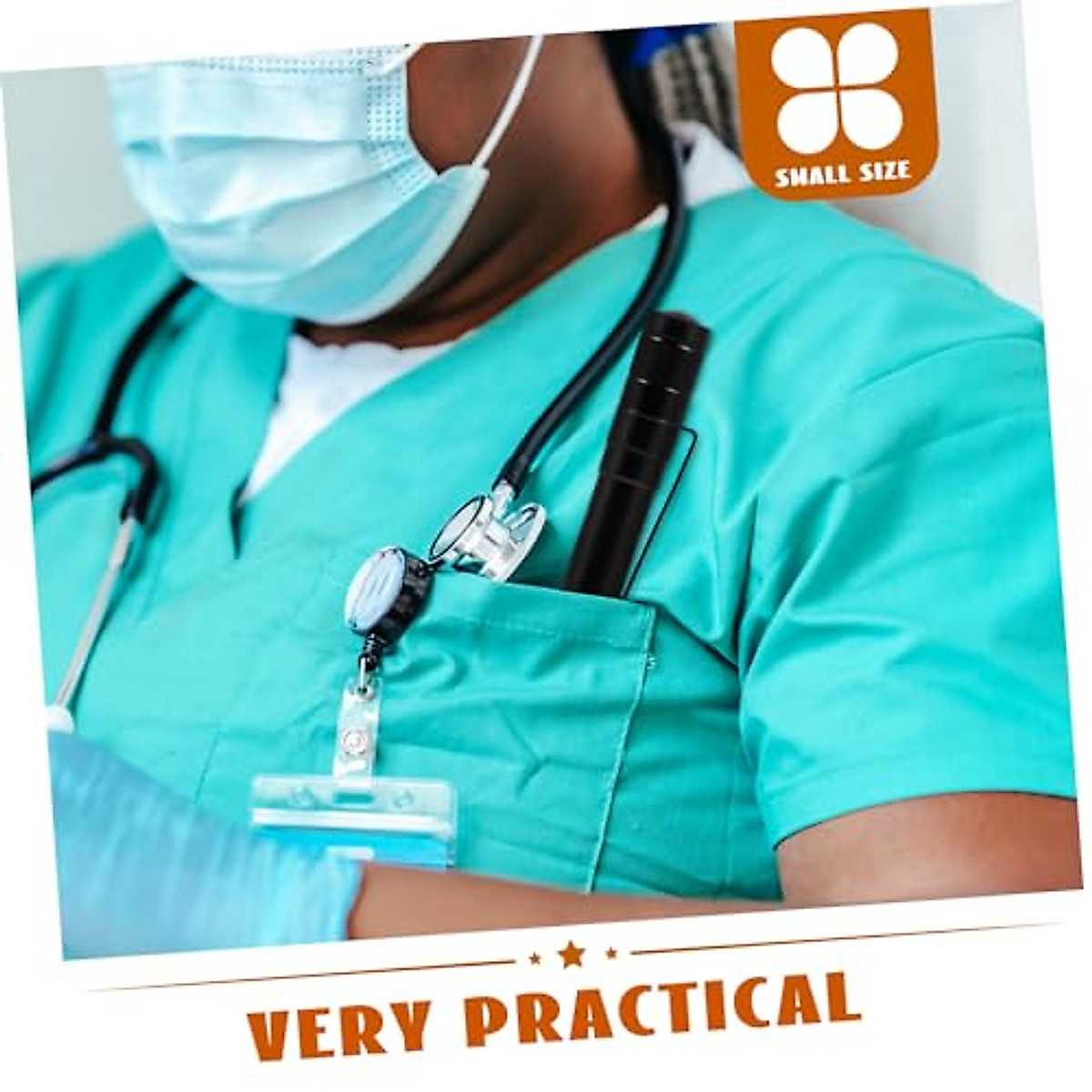 Gatuida Reusable Pen Light Nursing Light Black Pen Light Reusable Pen Lights for Nurses Aluminum Alloy