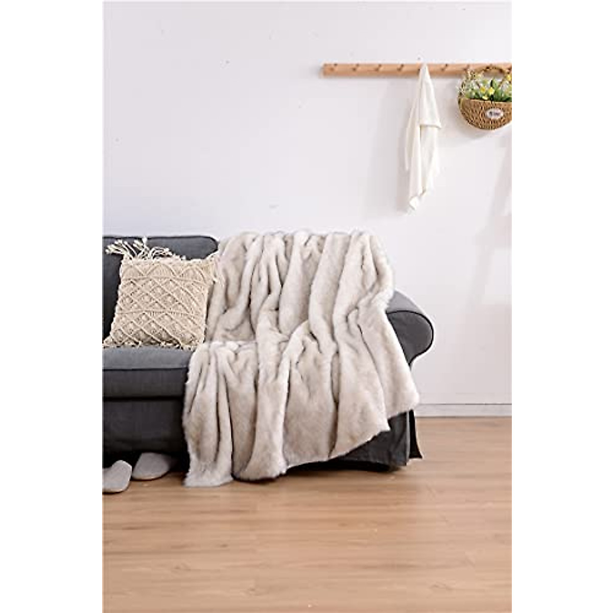 DSHGDJF Double Layers Blankets for Beds Soft Warm Throw Long Pile Home Decor Blankets (Size : 100X150CM)