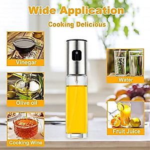 Bestdin Oil Sprayer for Cooking, 2 Pack Olive Oil Sprayer, ‎ 100ml Olive Oil Spray Bottle for Air Fryer, Food-Grade Oil Mister Used for Kitchen, BBQ, Salad, Baking, Roasting.