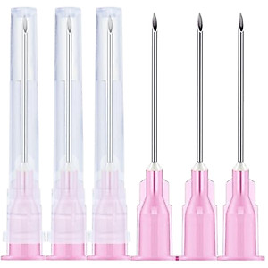 120Pack -18Ga 1.5inch(38mm) Dispensing Needle,Individual Package of Injection Syringe Accessories with Luer Lock,Suitable for Refilling Liquid, Inks,Livestock and Industry(38mm)…