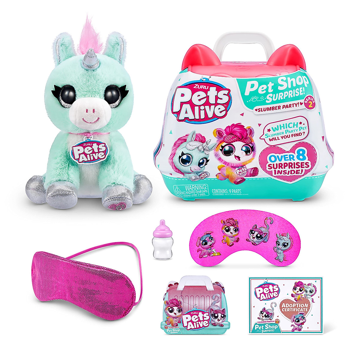 Pets Alive Pet Shop Surprise Unicorn Toys by ZURU - Interactive with Electronic 'Speak & Repeat' Animal Playset Unicorn Gifts for Girls and Kids (Series 2)