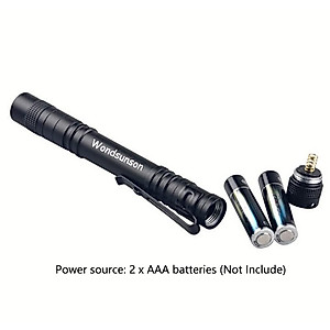 wondsunson 2 x Blue Light Penlight Pen Type Flashlight One Mode Blue Light LED Torch for Camping Hiking Fishing Hunting Animal Protecting Night Vision