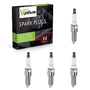 Vplus Iridium Spark Plug 4pcs 93175 LKR7DIX-11S Compatible with Hyundai Santa fe Sport 2018, 2012 Kia Soul,2015 Honda Civic Si 1.8L 2.4L 3.0L 3.3L 3.5L 3.6L 3.8L L4 V6 Engine