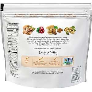Orchard Valley Harvest Omega-3 Mix, 1 Ounce Bags (Pack of 15), Walnuts, Cranberries, Almonds, and Pistachios, Gluten Free, Non-GMO, No Artificial Ingredients