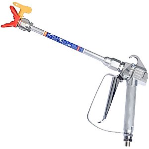 JWGJW 120028 Airless Paint Spray Gun,High Pressure 3600 PSI /517 Tip Swivel Joint with 10 Inch Extension Pole
