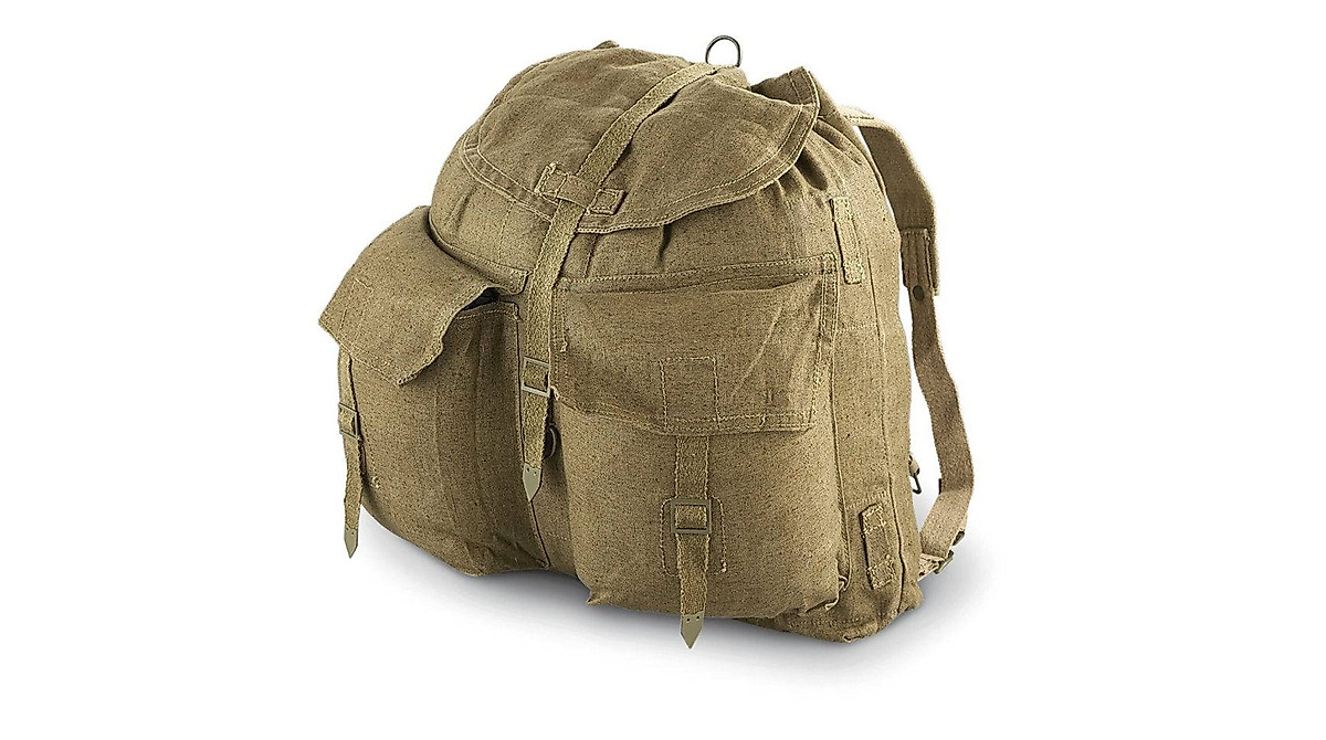 Czech Army Vintage Backpack - Rugged Retro Rucksack