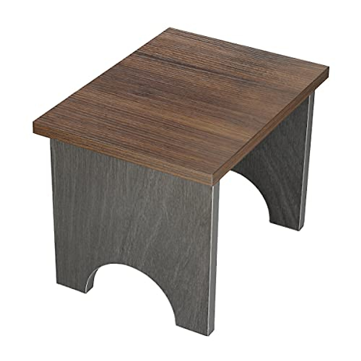 Ouya Wooden Step Stools for Kids and Adults Capacity 500Lbs Kitchen Bathroom Footstool Utility One Step Stool with Black Oak OYHX OYHX