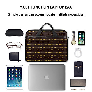 Ethnic Arrows Laptop Computer Bag Waterproof Shoulder Messenger Bag 13-15 inch Durable Laptop Tote Bag with Shoulder Strap Handle Lightweight Crossbody Briefcase