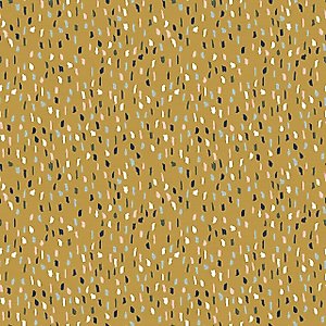 PBS Fabrics Over The Rainbow by Ampersand, Quilter's Cotton, Gold, Fabric by The Yard