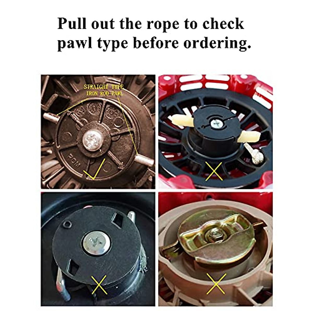 YAMAKATO GX160 Recoil Starter GX200 Pull Start Assembly for Honda GX120 2500 3000 5.5hp 6.5hp Pull Cord Rope Aftermarket