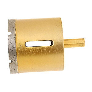 2-1/2 Inch Masonry Hole Saw, Diamond Hole Saw, Heavy Duty Dry Core Bits for Concrete, Brick, Cinder Block, 3/8 inch Shank, Core Drill Bit Extra Long Depth of Cut