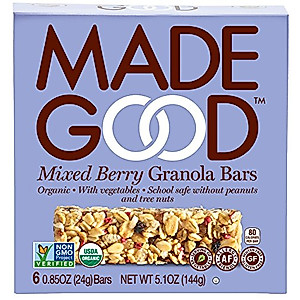 Made Good Granola Bar Mixed Berry, 5.10oz.Case of 6 Boxes