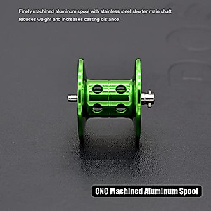 CAMEKOON Baitcasting Fishing Reel, Super Smooth 7.3:1 Gear Ratio, Magnetic Braking System, 20LB Powerful Drag, Low Profile Casting Reel, Left/Right Handed