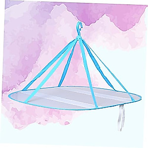 Alipis Stainless Steel Drying Rack Indoor Clothes Drying Rack Mesh Clothes Hanging Dryer Underwears Drying Rack Closet Drawers Collapsible Hangers Folding c-fold Towels Hanging Dryer Rack