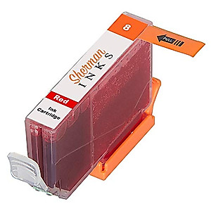 Sherman Replacement Ink Cartridge 8 Pack CLI8 for Printer: Canon PIXMA Pro 6000 PIXMA Pro 6500 PIXMA Pro9000 PIXMA Pro9000 Mark II