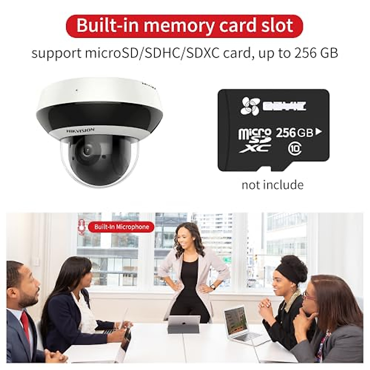 Hikvision IP Camera DS-2DE2A404IW-DE3 2.8-12MM Lens 4MP IR 20m Network Dome Camera PTZ Camera Outdoor/Indoor Optical Zoom Digital Zoom IK10 IP66 English Version