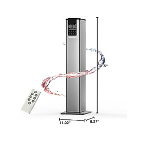 YOKEKON Humidifiers for Bedroom Large Room, 3.4Gal/13L Warm and Cool Mist Humidifiers for Home 1000 sq ft, Quickly & Evenly Humidify Whole House, Top Fill, Aroma Box, Baby Yoga Plants, Silver