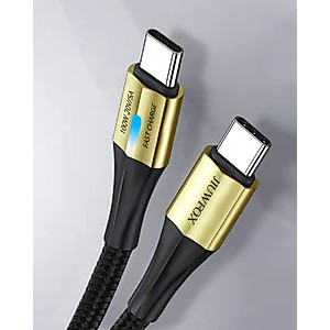 JIUWFOX USB C to USB C Cable,[2-Pack 8ft+4ft], USB C Charger Cable 100W/5A Fast Charging, for Samsung Galaxy S23/S22/S21, MacBook Pro 2020, iPad Pro 2020, LG, Pixel, Switch, and More.