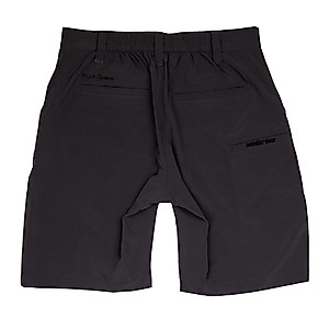 Mossy Oak Standard Stretch Golf Shorts for Men Dry Fit, Anthracite, Large