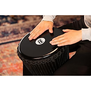 Meinl Percussion Series Travel Djembe Hand Drum Circle Instrument, Synthetic Shell and Goat Skin Head — NOT Made in China — African Mali Weave Rope Tuning, 2-Year Warranty (PADJ4-L-G)