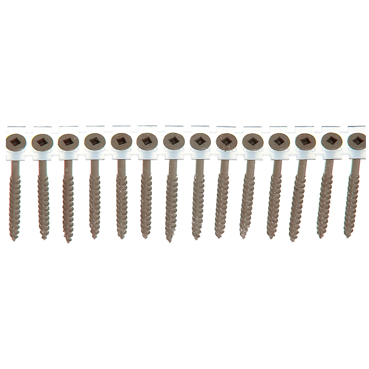 Senco Duraspin Screw Number 8 by 2-1/2-Inch All Purpose Exterior Wood Collated Screw (800 per Box) (08D250W)