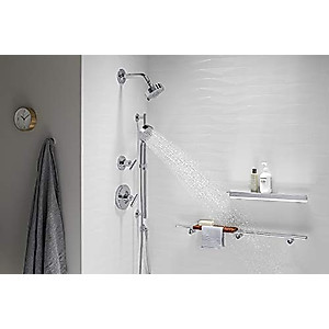 KOHLER 22170-CP Purist Multifunction Showerhead, Wall-Mount Showerhead with Three Sprays, 2.5 GPM, Polished Chrome
