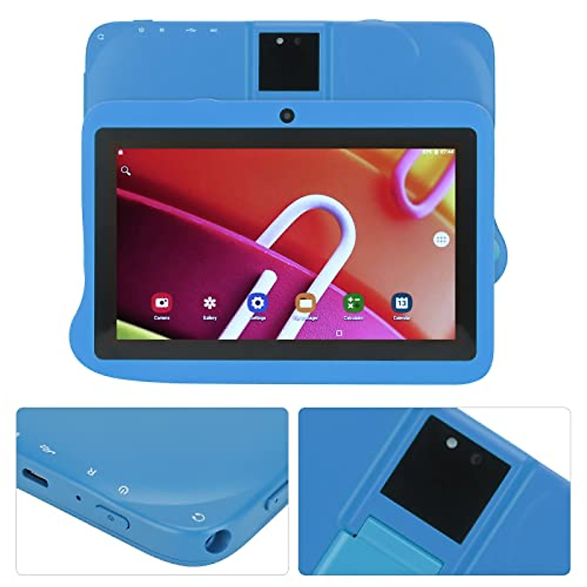 soobu Reading Tablet, Blue 6000mAh 5G WiFi Dual Camera HD IPS Screen 7 Inch Tablet for Study (Blue)