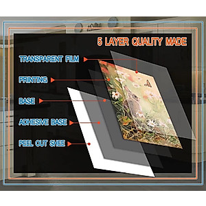 Flower and Butterfly Dishwasher Cover Magnetic Sticker Oil Painting Heat-resistant Decorative Rabbit Easter Kitchen Decoration fridge Washing Machine Magnet Panel Decal Home Decor Wallpaper 23"Wx26"H