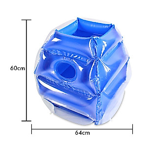 SUNSHINEMALL 1 PC Sumo Ball for Adult, Inflatable Body Bubble Ball Sumo Bumper Bopper Toys, for Kids Yard Human Bubble Ball Hamster Ball (36", Red Pure Blue)