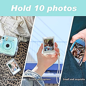 WOGOZAN Accessories for Fujifilm Instax Mini 7+ Plus Instant Camera Bundle kit Includes Mini 7+ Clear Case/Photo Album/Picture Frames/Selfie Mirror/Magnetic Frames/DIY Stickers and Other Accessories