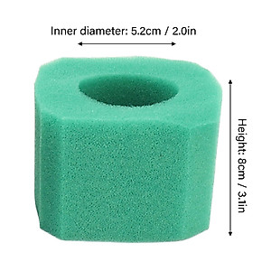 Aqur2020 4pcs Pool Filter Cartridge Sponge Pool Filter Sponge Cartridge Replacement Reusable Practical Filter Foam for Pool Pump