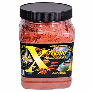 Xtreme Aquatic Fish Food - Krill Flakes - Nutritionally Balanced Professional Formula - Balanced Amino Acid Profile and No Hormones - Made in USA - High Protein Max Flavor Tropical (3.5 oz)