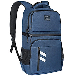 FORICH Backpack Cooler Leakproof Insulated Waterproof Backpack Cooler Bag, Lightweight Soft Beach Cooler Backpack for Men Women to Work Lunch Picnics Camping Hiking, 30 Cans