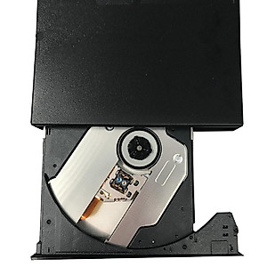 VSVABEFV External USB Blu Ray Drive, Ultra-Slim BD/CD/DVD-ROM CD/DVD-RW Blu Ray Burner Player Rewriter for Laptop/MacBook/Desktop, Portable Blu-Ray Drive Compatible with Windows XP/7/8/10/X MacOS