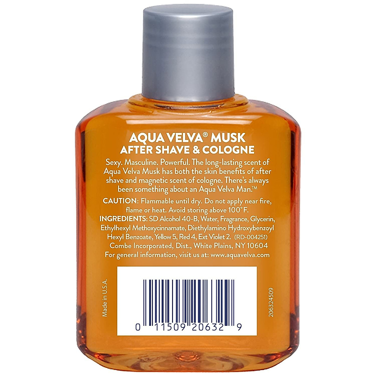Special Pack of 5 AQUA VELVA AFTER SHAVE MUSK 3.5 oz