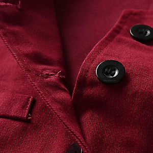 Boys Formal Outfit Suit, Toddler Boys 3Pcs Clothing Set Long Sleeve Bowtie Shirt+Vest+Pants Casual Suit Wine Red 0-4T (Wine Red, 18-24 Months)