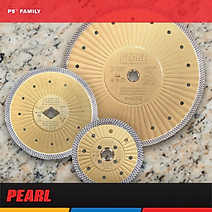 PEARL ABRASIVE CO. P5 Thin Mesh Turbo Blade 4" 5/8"-20mm-7/8 Arbor
