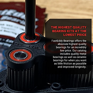 FastEddy Bearings Compatible with Tamiya TT-02 Type-SRX Chassis Kit Sealed Bearing Kit