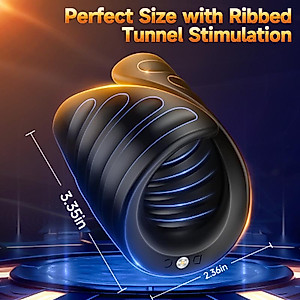 Male Sex Toys for Men - Male Masturbator Penis Training Vibrator with APP Control, Vibrating Sex Toy Strokers Glans Trainer Stimulator, Mens Sex Machine Masturbators Adult Sex Toys & Games